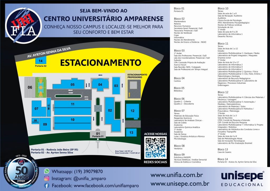 Mapa Campus 2024 m | Centro Universitário Amparense